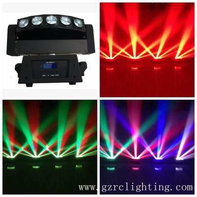 5 Eyes x 10W 4 In 1 RGBW Beam LED Moving Head Light