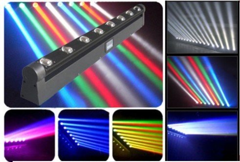 8*10W RGBW 4in1 led moving head light Dmx 512 Beam Effect stage lights