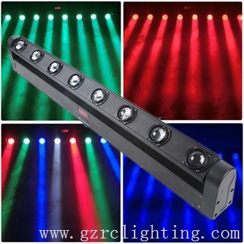 Sound Activated 10W LED Moving Head Beam Light RGBW DMX Stage Light  Ri-Color RC-L8010