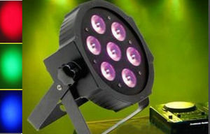 High Brightness 4 in 1 RGBW LED Par Lights 10W * 7 Bulbs For Stage Show LED stage light