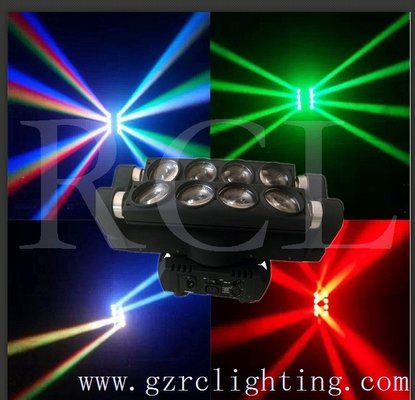 Single White Or 4 In 1 RGBW 8 Eyes Beam Spider LED Moving Head Light DMX Stage Lighting