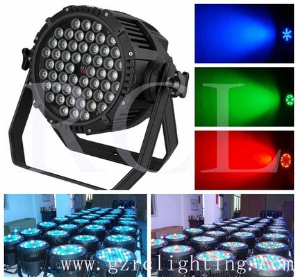 Outdoor DMX Control LED CT 54 x 3w LED Par Cans Color Temperature 3200K - 6300K RC-L5403