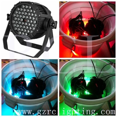 54x3W RGB LED Par Cans Show Lighting Ri-Color Outdoor Stage Lighting IP65 LED Par Light