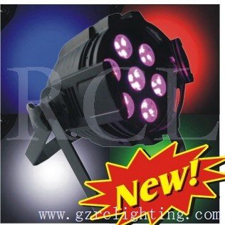 7x12W RGBWA 5 in 1 big lens LED par light for Wedding / Event Stage Lighting