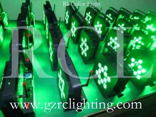 12pcs 10W RGB 3in1 LED Slim square Par Light for Wedding / Event Stage Lighting