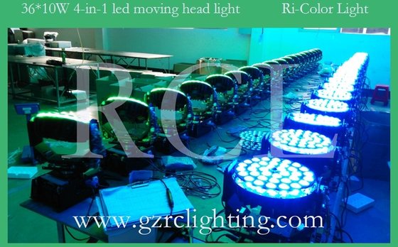 LED 36*18W RGBWA+UV 6-in-1 led moving head wash for DISCO KTV zoom light