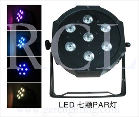 Flat Par 10W * 7pcs 4 in 1 RGBW LED Par Lights  For Stage Show LED stage light