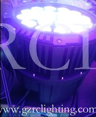 RGBWA+UV LED Par Light  Waterproof Digital Display LED 18Bulbs x 18W Balck Cast 6 In 1 RGBWA+UV
