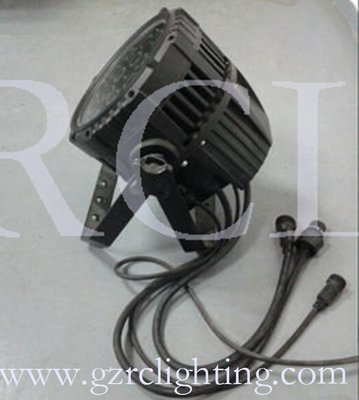 RGBWA+UV LED Par Light  Waterproof Digital Display LED 18Bulbs x 18W Balck Cast 6 In 1 RGBWA+UV