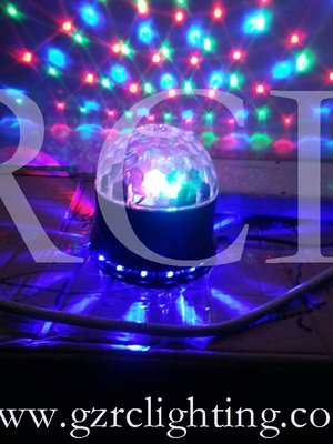 Stage Lighting/The New Mini LED Colorful Rotating Sunshine Small Crystal Magic Ball Light