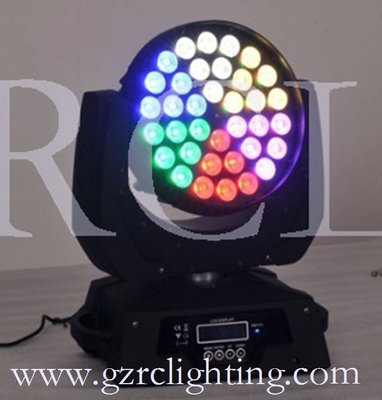 36 LED RGBWA+UV 6-in-1 led moving head wash for DISCO KTV zoom light