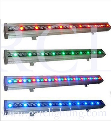DMX512 dimmer IP65 LED Wall Washer Lights , colorful RGB led bar