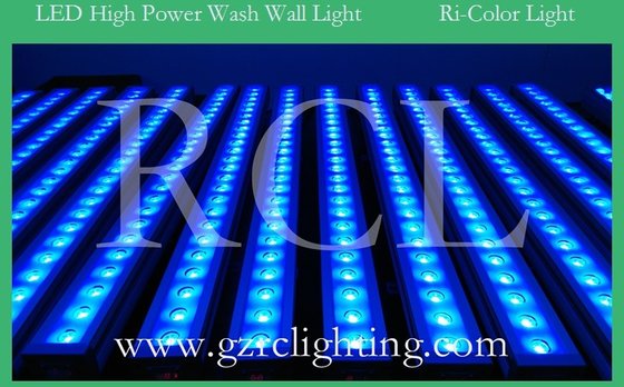 DMX512 dimmer IP65 LED Wall Washer Lights , colorful RGB led bar