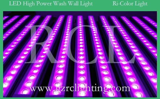 DMX512 dimmer IP65 LED Wall Washer Lights , colorful RGB led bar