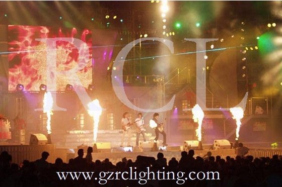 DMX512 Fog Bubble Spray Fire Machine nightclubs with 2 meters Height