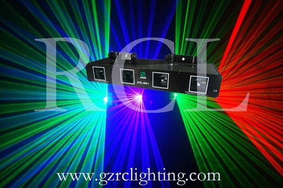 Four Head Red And Green Laser Stage Lighting AC110 / 240V Stage Light