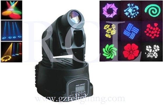 Stage Lighting , 15w Mini Gobo Led Moving Head Spot Light With DMX512 LED Stage Spot Light