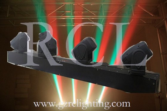 DMX512 10W LED 4Heads Moving Head Beam Light For Nightclubs Using