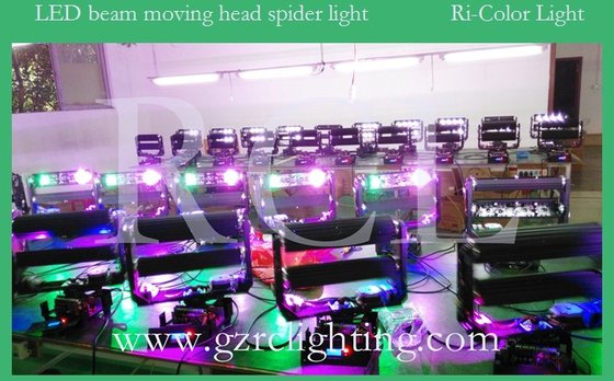Unlimited Spider Moving Head Beam Light Black Case LED Double Row 8-eyes 4-In-1 RGBW light