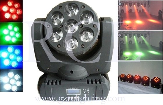 7X10W 4 In 1 LED RGBW Moving Head Beam Light  for KTV DISCO LED Stage Lights