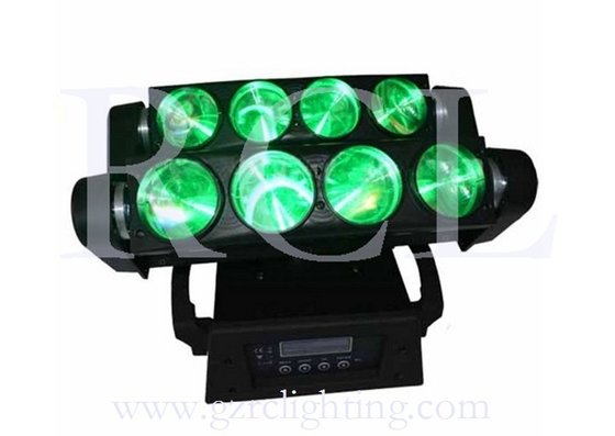 Led 8Eyes 10W RGBW Moving Head Beam Spider Light Lumen Bulb 80Watt Stage lighting