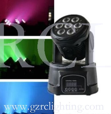 RGBW LED Moving Head Light 7PCS x 10W LED Wash Light For Stage Show