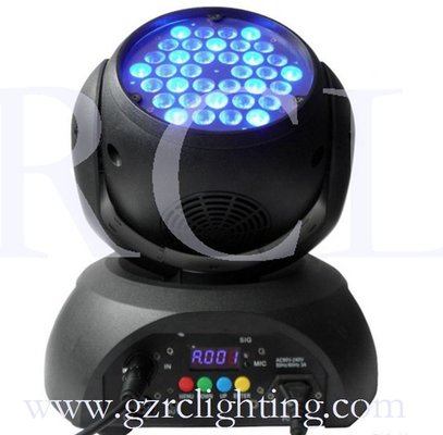 Rainbow system 36pcs 3Watt RGB LED Wash Moving Head Lights RC-LM3603