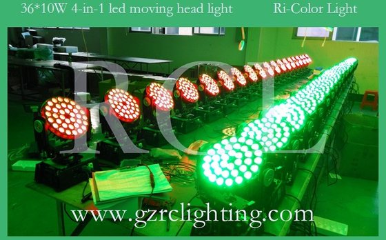 15W RGBWA 5 in 1 36pcs LED Wash Moving Head with zoom effetct stage lighting