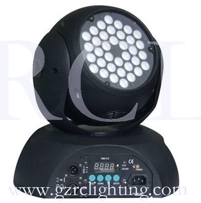 Rainbow system 36pcs 3Watt RGB LED Wash Moving Head Lights RC-LM3603