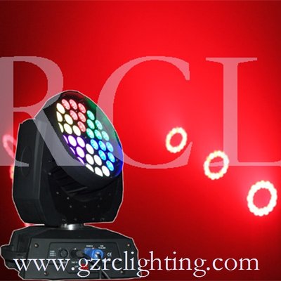 15W RGBWA 5 in 1 36pcs LED Wash Moving Head with zoom effetct stage lighting