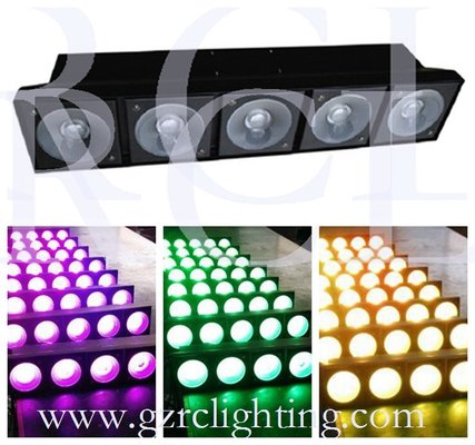 Sound Control 5*10 Watt RGB Led Matrix Light , LED Stage Light DMX Control