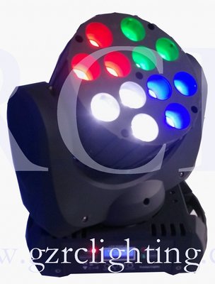 Smart DMX Control LED Beam Moving Head Light 10W 4in1 12pcs  Led Moving Head Light