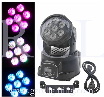 7*15W RGBWA 5 in 1 Mini LED Beam Moving Head Wash Effect Lights