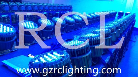 Green case Outdoor Stage Lighting 54x3W RGB LED Par Cans Show Lighting Ri-Color
