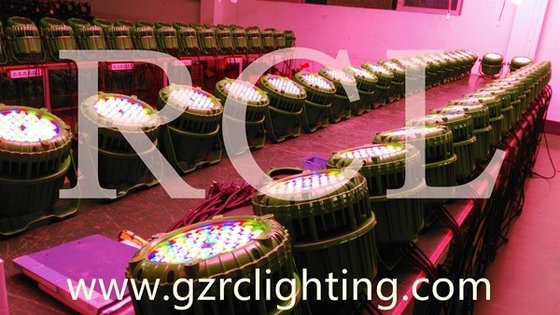 Green case Outdoor Stage Lighting 54x3W RGB LED Par Cans Show Lighting Ri-Color
