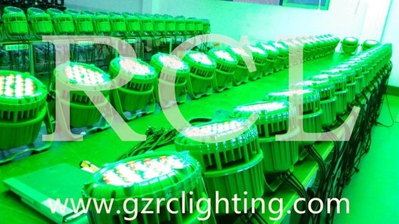 Green case Outdoor Stage Lighting 54x3W RGB LED Par Cans Show Lighting Ri-Color