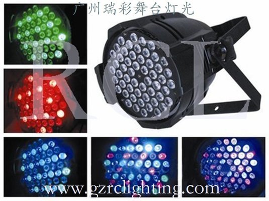 54*3W RGBW LED Par Can Lights DMX 512 8CH LED stage lighting