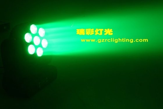 Stage Lighting / LED 10W * 7bulbs 4 In 1 RGBW Moving Head Beam Light