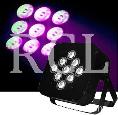 Battery Wireless 9X15W RGBAW 5 in 1 LED Flat PAR Light