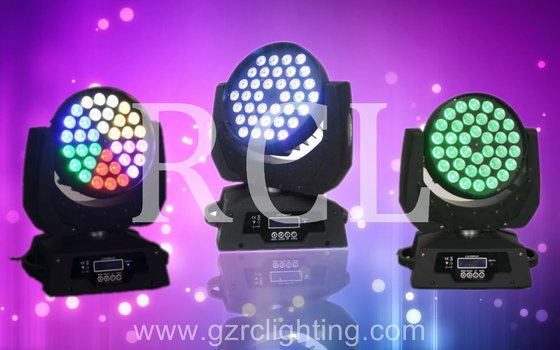 wholesale party items 36pcs 10w quad led moving head RGBW wash light zoom