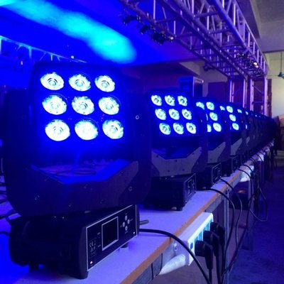 LED 9*10W RGBW 4-in-1  Matrix Moving Head stage light