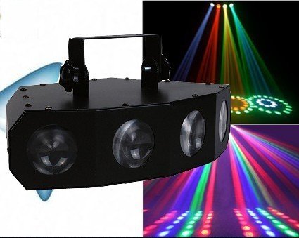 Stage LED Effects Lighting / LED 4 Color RGBW Four Eye Moon Flower Light