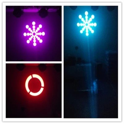 Bright Black Mini Moving Head Beam Spot Light Sound Control LED Cree Bulb 10W