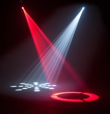 Bright Black Mini Moving Head Beam Spot Light Sound Control LED Cree Bulb 10W
