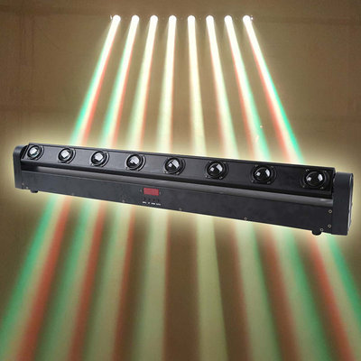 Four-colors Red Green Blue White 8PCS Cree Bulbs LED Moving Head Light With Beam Mode 50-60Hz LED Matrix Light