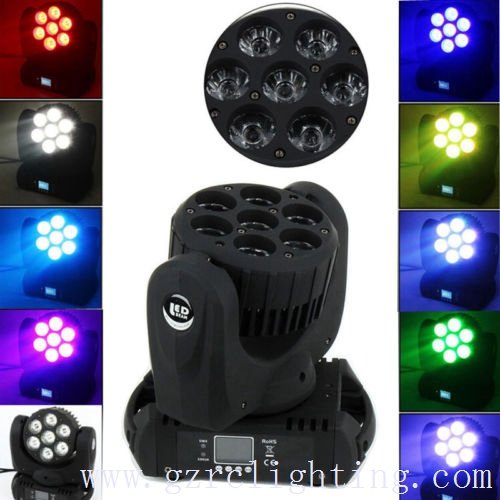 7*12W RGBW-in-1 4in1 Led moving light Stage Light