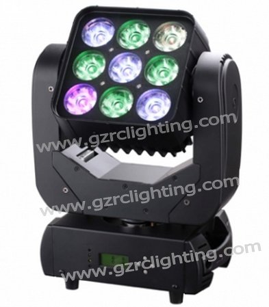 LED 9*10W RGBW 4-in-1  Matrix Moving Head stage light