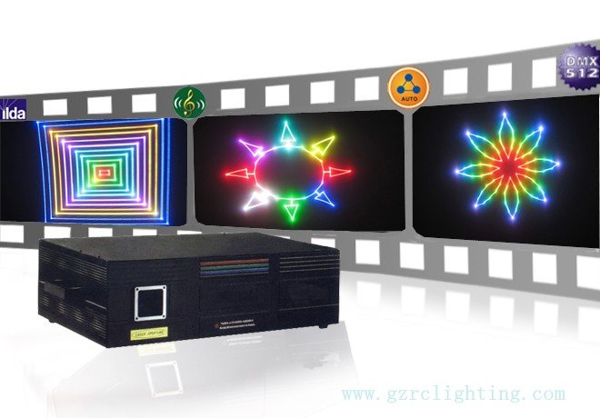 1W Full color animation laser light KTV Disco stage light