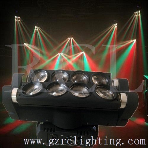 5600K Sound Activate LED 8Eyes 10W RGBW Cree Bulb Moving Head Beam Light
