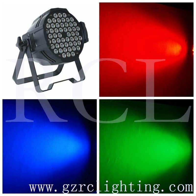 162W 54 *3W  RGBW LED Par Can Lights DMX 512 8CH IP20 Aluminium Alloy Housing